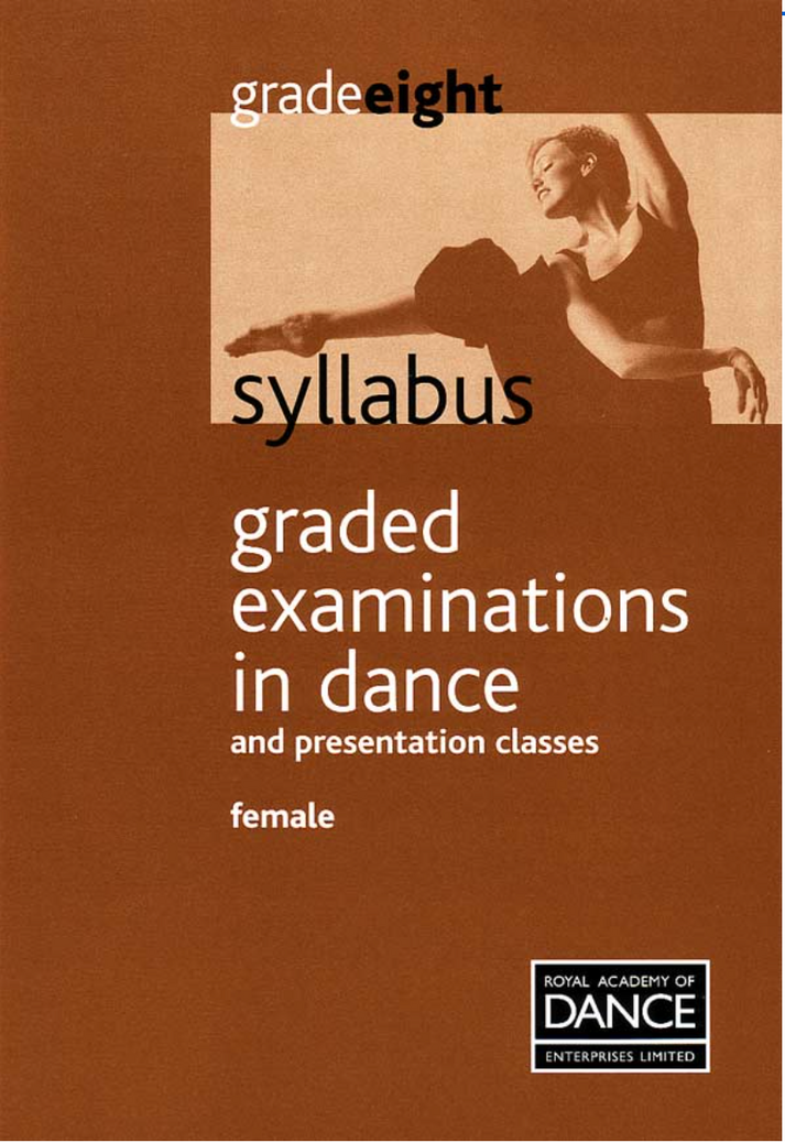 GRADE 8 FEMALE SYLLABUS BOOK – RAD Hong Kong