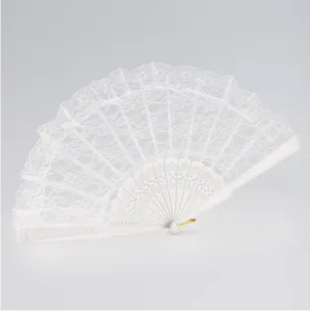 LACE FAN WHITE – RAD Hong Kong